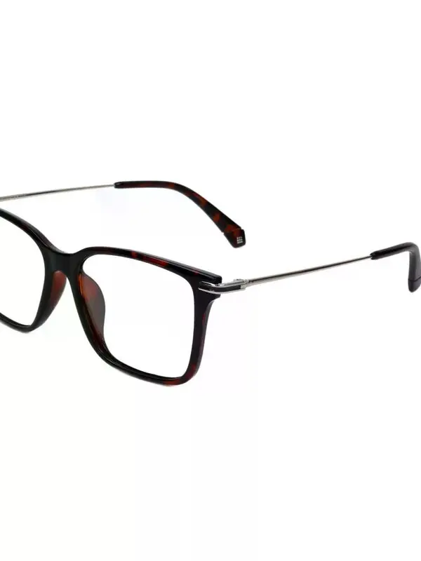 POLAROID Tortoiseshell-effect Rectangle-frame Glasses