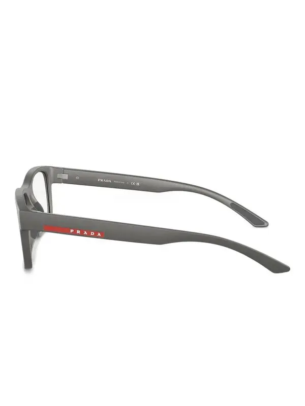 Prada Rectangular-frame Glasses - Grey