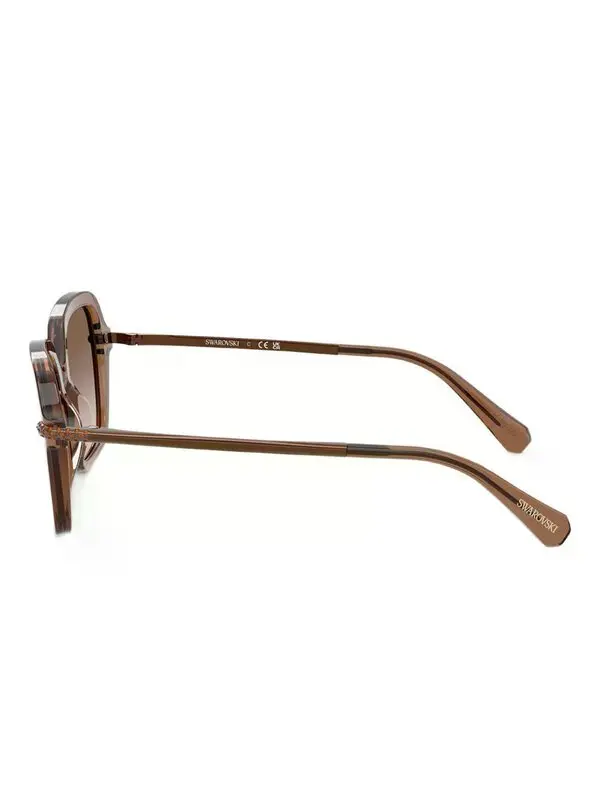 SWAROVSKI Crystal-embellished Square-frame Sunglasses