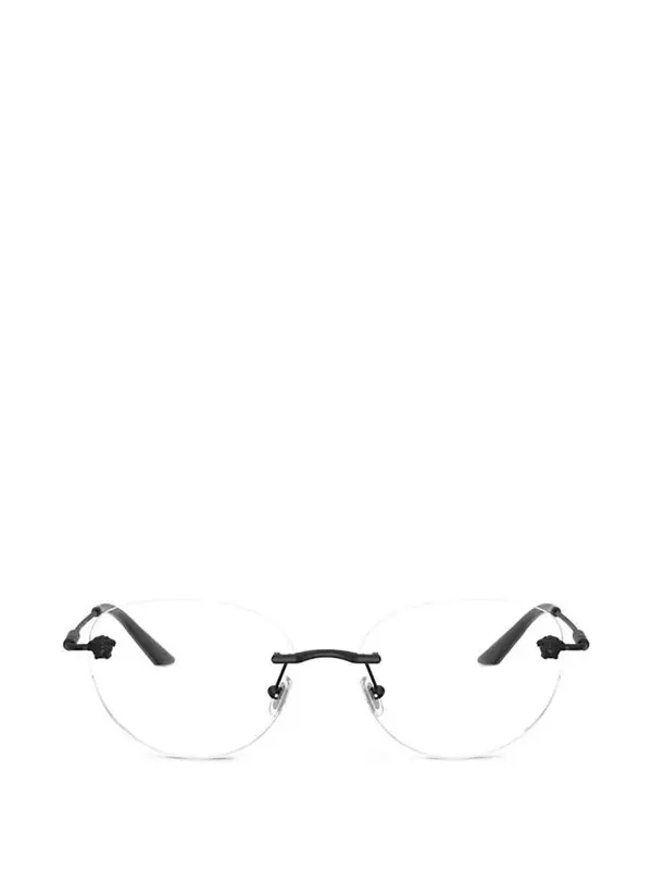 Versace Round-frame Glasses - Black