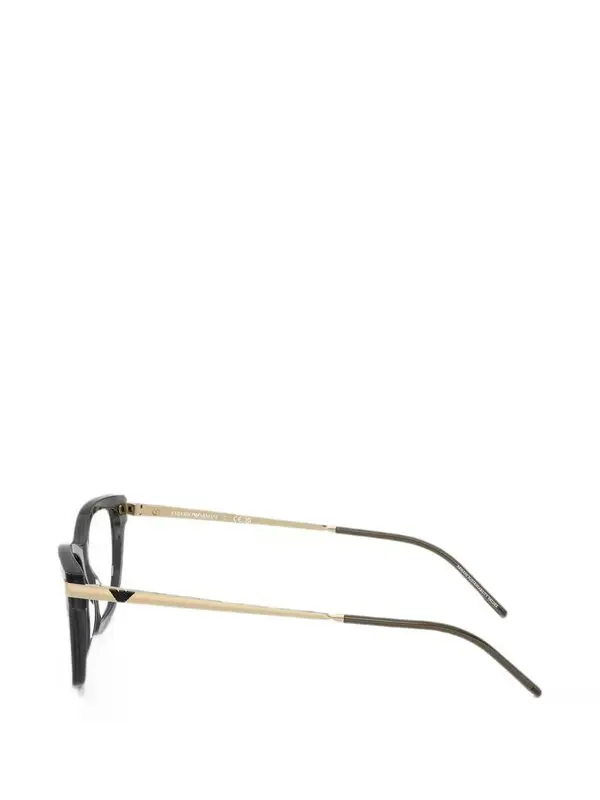 Emporio Armani Logo Plaque Cat Eye Glasses
