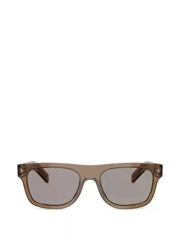Prada Rectangle-frame Sunglasses - Brown