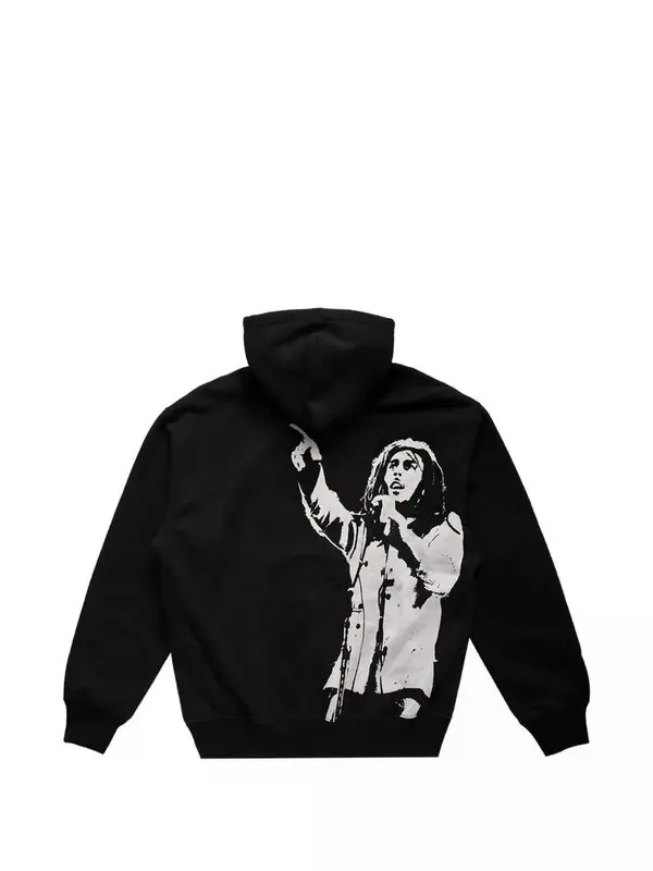 Junya Watanabe X Carhartt Bob Marley Logo-print Hoodie - Black