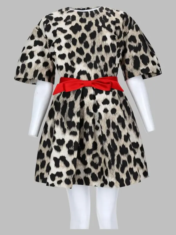 Givenchy Animal Print Dress - Cream