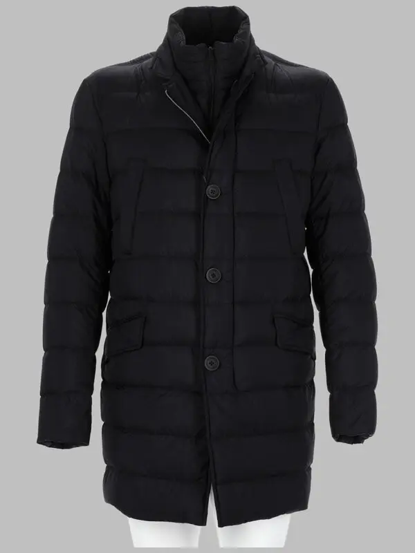 Herno Quilted Puffer Coat - Black