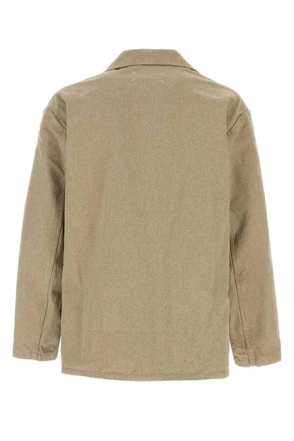MAISON MARGIELA Melange Cappuccino Cotton Blazer