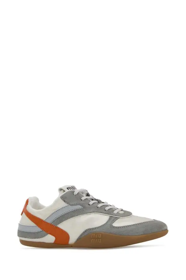 Miu Miu Tech Fabric And Suede Gymnasium Sneakers - Multicolor