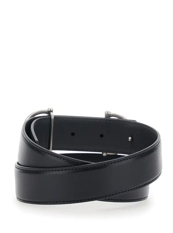 Gucci Belt With Horsebit On The Front In Leather For