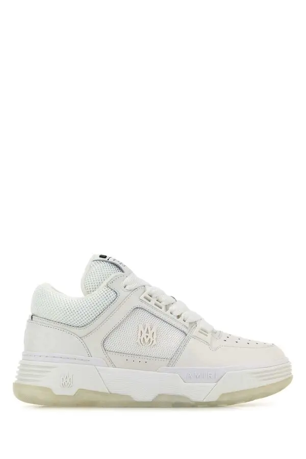 Amiri Leather And Fabric Ma-1 Sneakers - White
