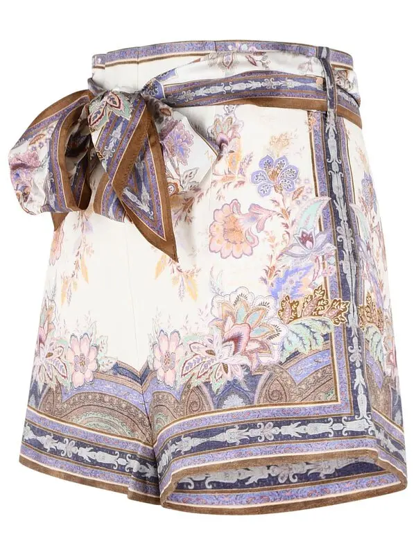 Zimmermann Luna Linen Shorts