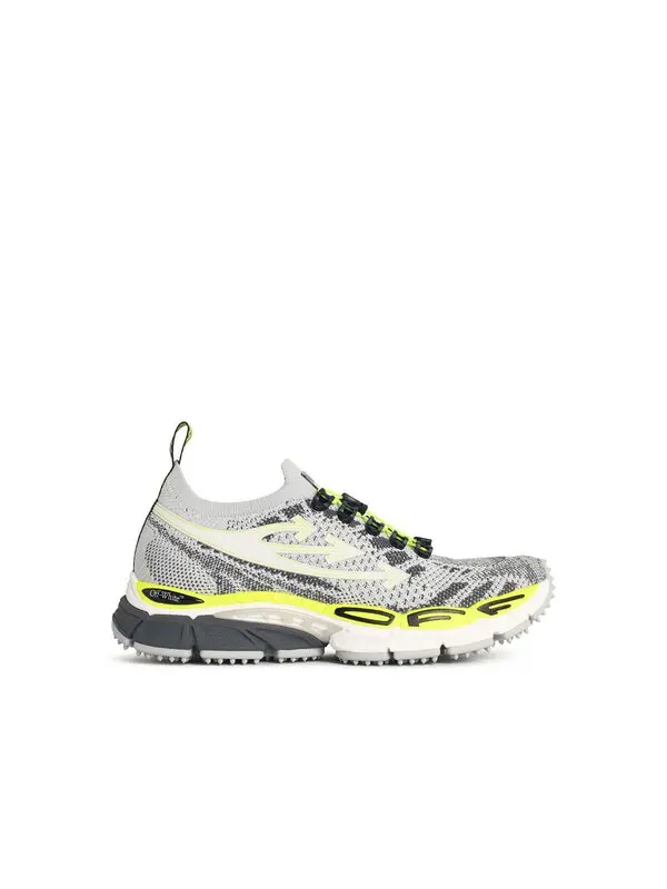 Off-White Be Right Back' Grey Polyester Sneakers - Gray