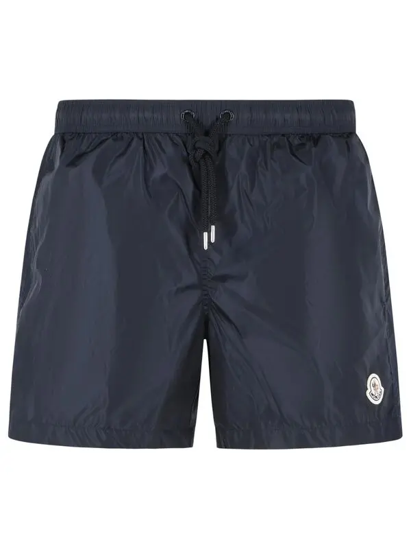 Moncler Navy Polyamide Swimsuit - Blue