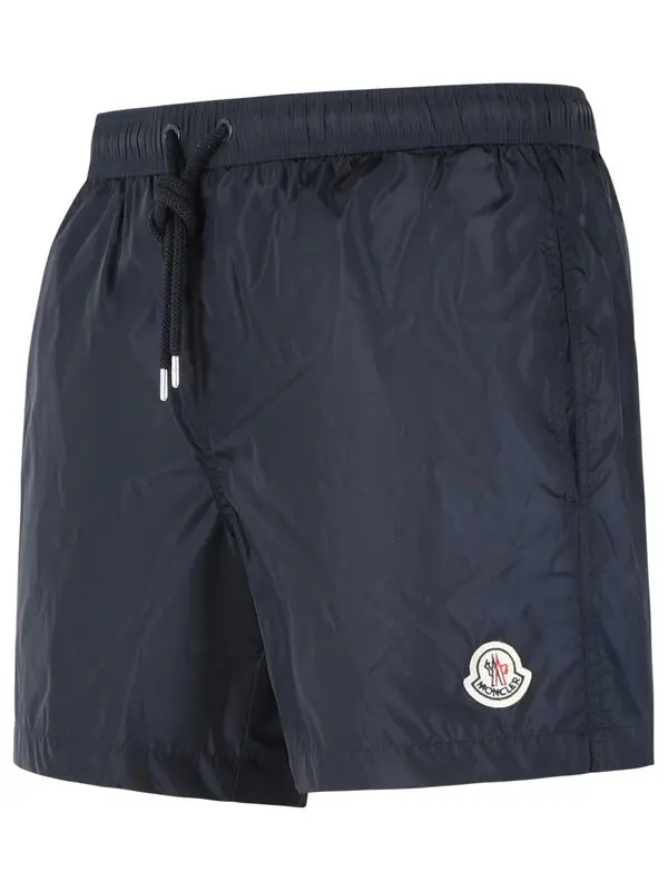 Moncler Navy Polyamide Swimsuit - Blue