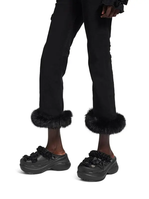 Balenciaga Crocs™ Jibbitz™ Sabot Clogs - Black