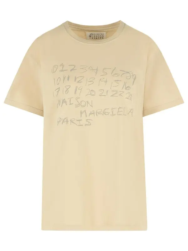 MAISON MARGIELA Ivory Cotton T-shirt - Cream