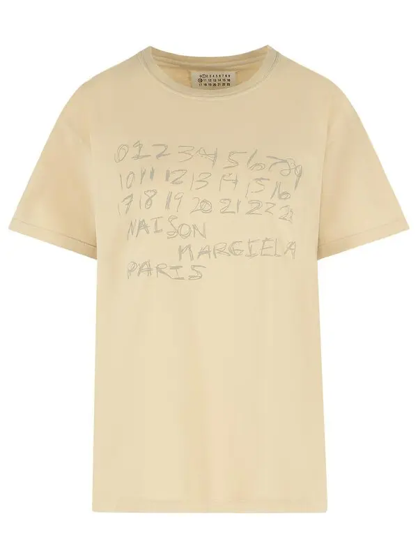MAISON MARGIELA Ivory Cotton T-shirt - Cream