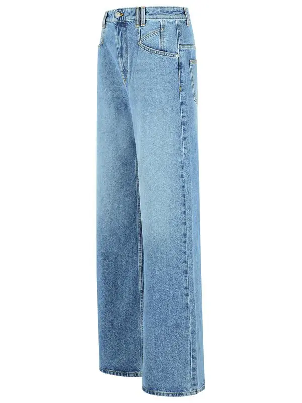 Isabel Marant Étoile Lemony' Light Cotton Jeans - Blue