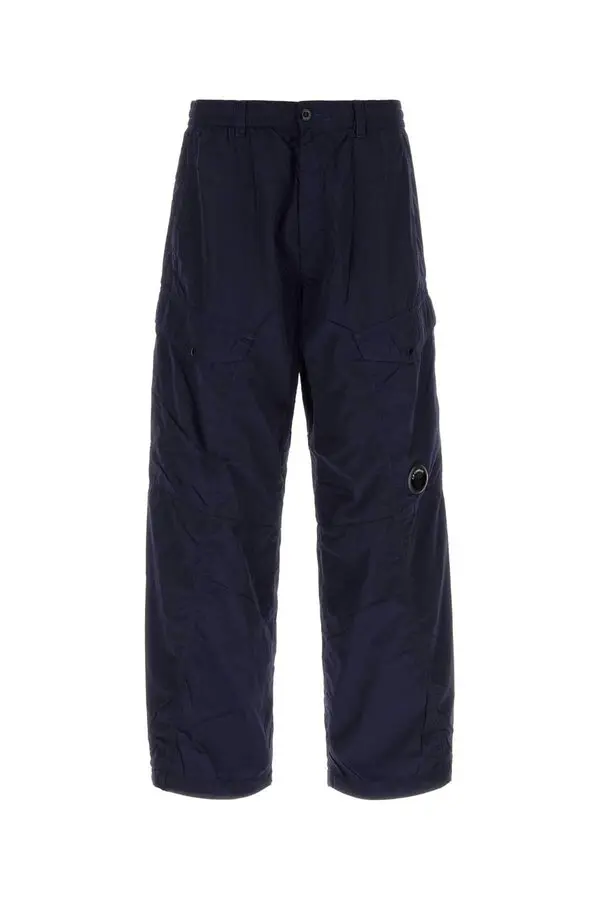 C.P. COMPANY Navy Nylon Cargo Pant - Blue