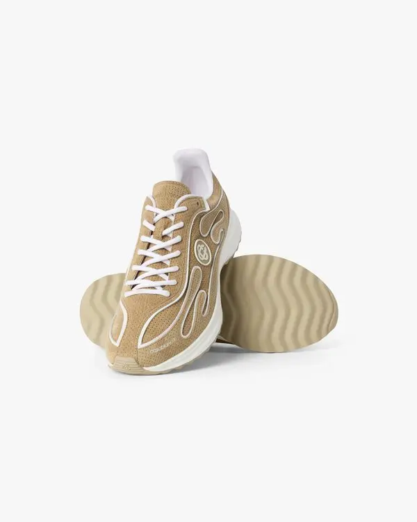 Casablanca Beige Suede Stade Sneaker