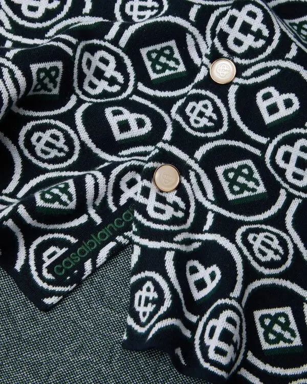 Casablanca Dark Icon Monogram Long Sleeve Shirt