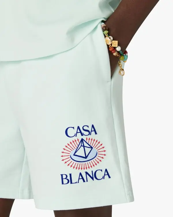 Casablanca Ice Blue Celestial Pyramid Printed Classic Shorts
