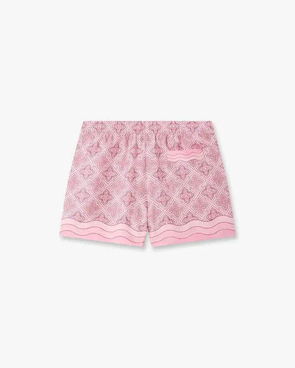 Casablanca Radiating Monogram Silk Shorts