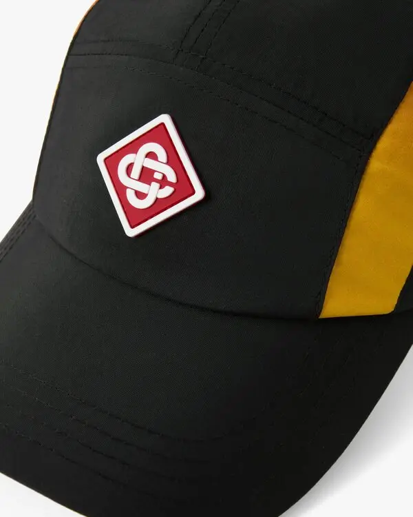 Casablanca Black & Orange Gradient Nylon Cap By