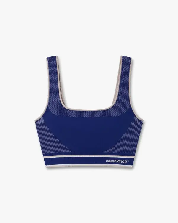 Casablanca Seamless Bralette - Blue