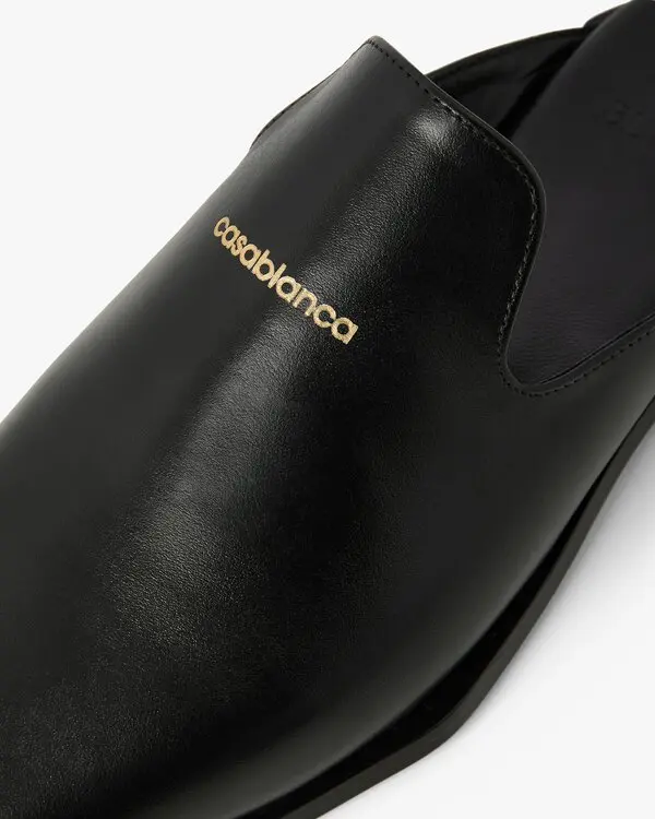 Casablanca Leather Loafer Mule