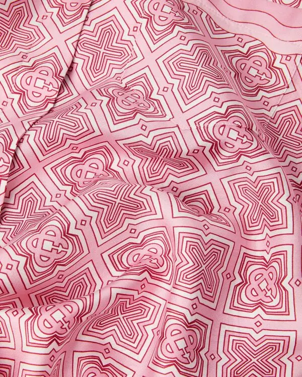 Casablanca Radiating Monogram Silk Shirt