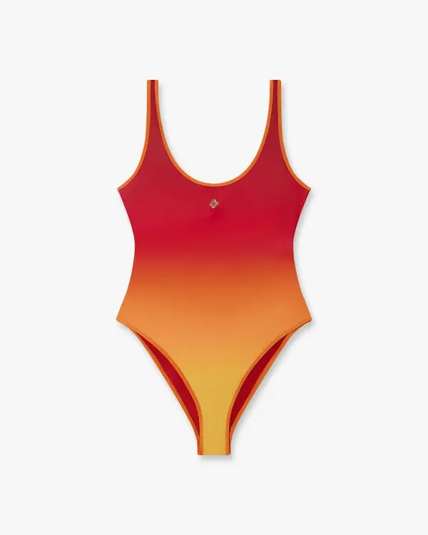 Casablanca Gradient Printed Swimsuit - Red