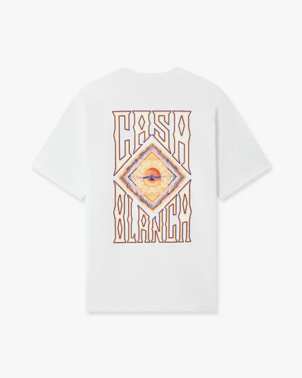 Casablanca Hermons Mirage Short Sleeve T-shirt - White