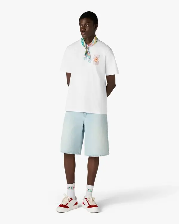 Casablanca Hermons Mirage Short Sleeve T-shirt - White