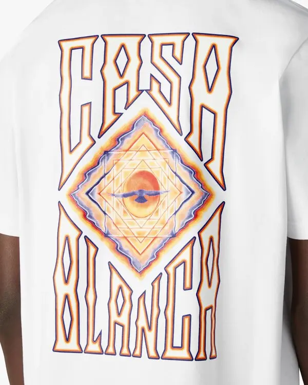 Casablanca Hermons Mirage Short Sleeve T-shirt - White