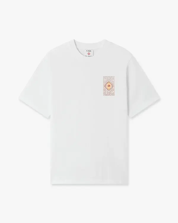 Casablanca Hermons Mirage Short Sleeve T-shirt - White