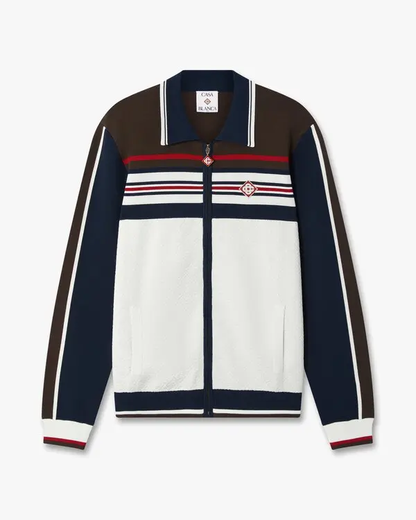 Casablanca Café Culture Stripe Track Jacket