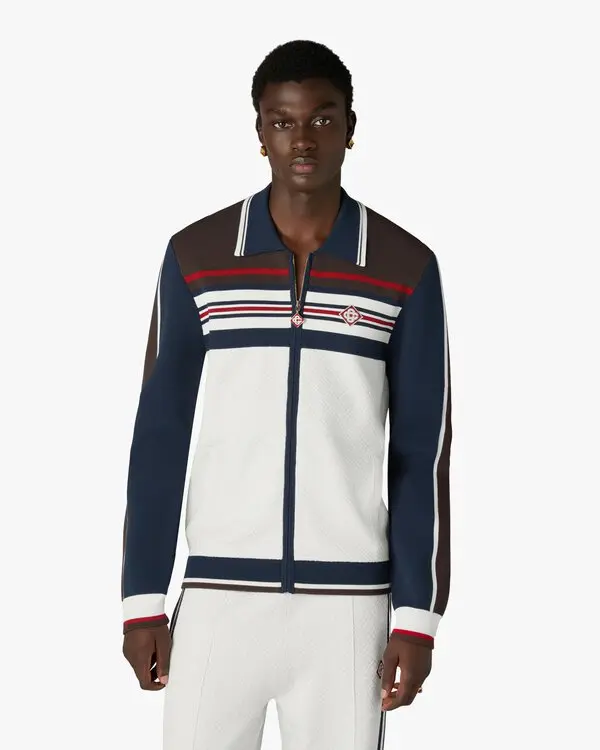 Casablanca Café Culture Stripe Track Jacket