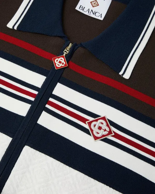 Casablanca Café Culture Stripe Track Jacket