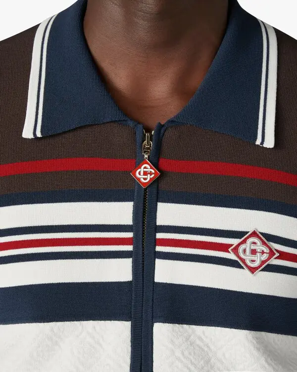 Casablanca Café Culture Stripe Track Jacket