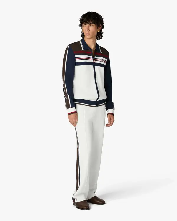 Casablanca Café Culture Stripe Track Pants - Brown
