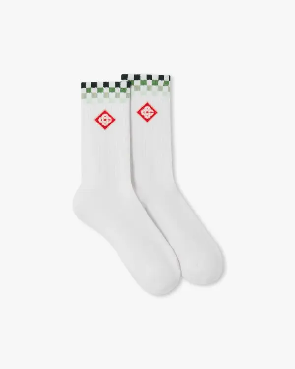 Casablanca Checkers Crew Socks