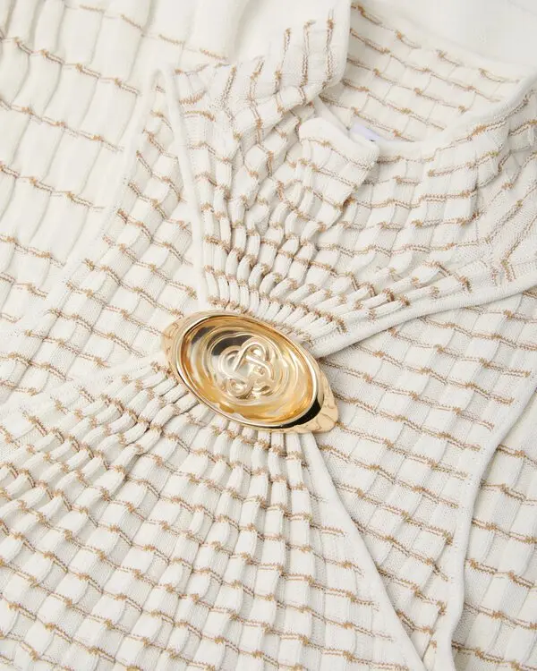 Casablanca Pleated Mosaic Top