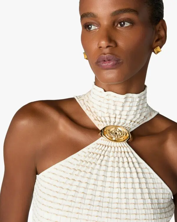 Casablanca Pleated Mosaic Top