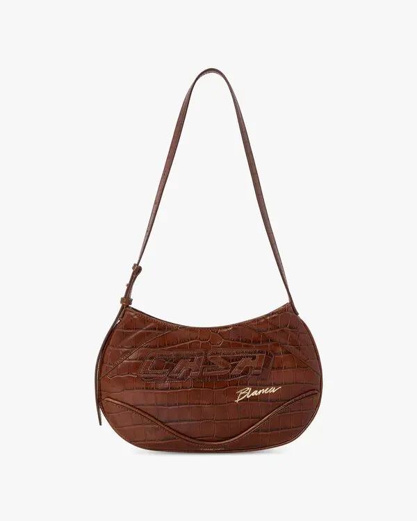 Casablanca Brown Slim Biker Bag By