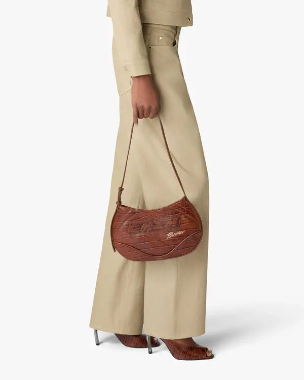 Casablanca Brown Slim Biker Bag By