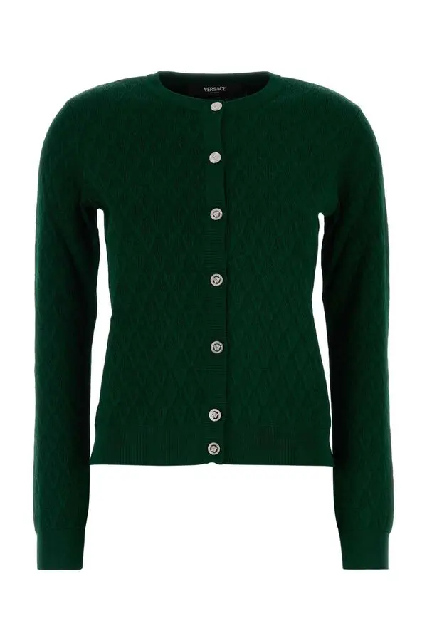 Versace Stretch Viscose Blend Cardigan