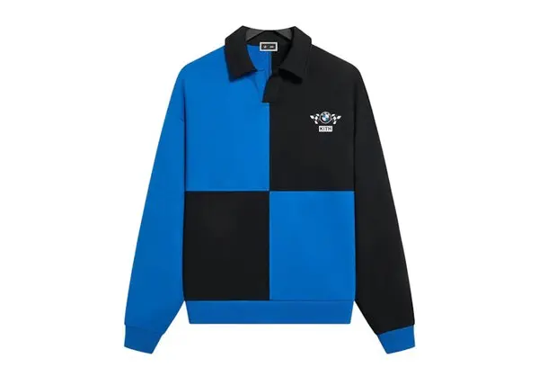 Kith X Bmw Checkered Nelson Rugby - Black