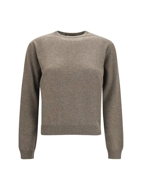 Loro Piana Classic Crewneck Baby Cashmere Sweater - Brown