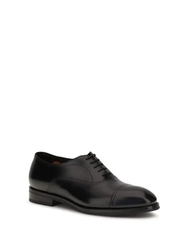 Santoni Leather Lace-up Shoes