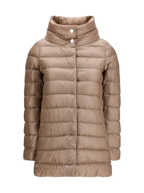 Herno Midi Down Jacket - Cream